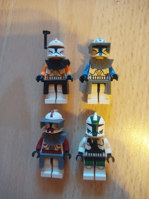 ORIGINAL LEGO STAR Wars Figuren Konvolut Commander Cody, Rex, Fox, Gree ...