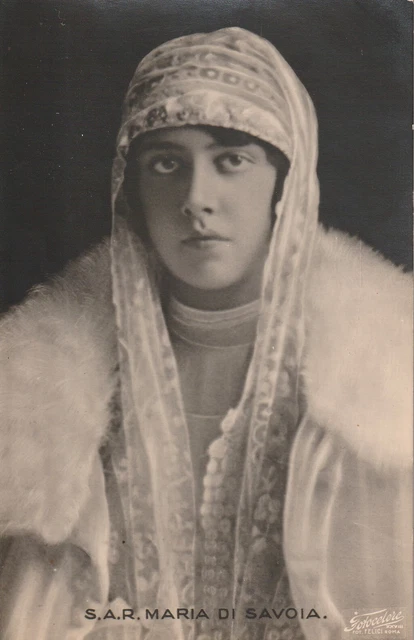 *ORIGINAL POSTCARD-1938* PRINZESSIN Maria-Savoyen-Adel-Royal-Italien ...