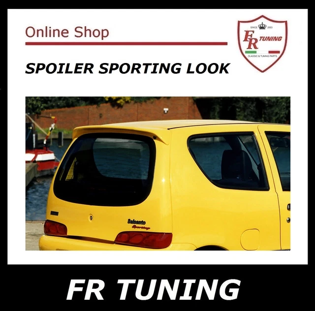 SPOILER FIAT 600 Alettone Seicento Sporting Look EUR 90,00 - PicClick IT