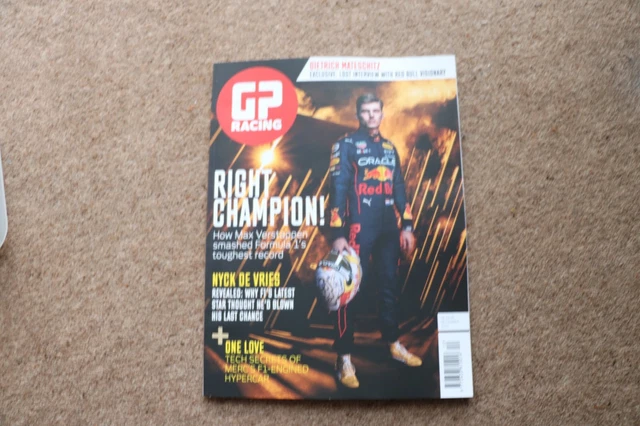 GP RACING MAGAZINE F1 Verstappen Amg One Mateschitz De Vries Brabham ...