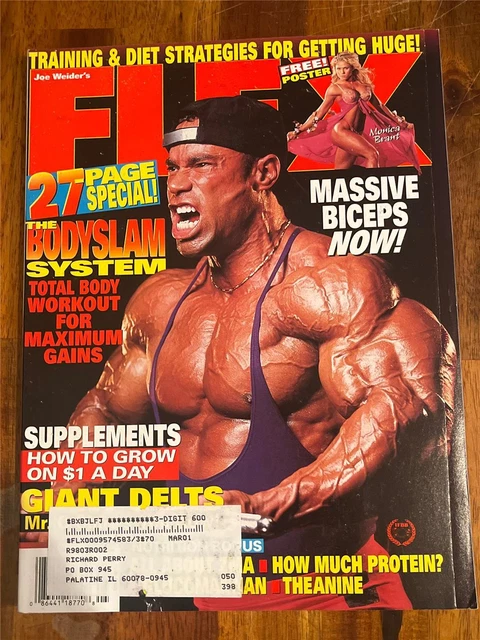 FLEX BODYBUILDING MUSCLE magazine KEVIN LEVRONE/Monica Brant poster 5 ...
