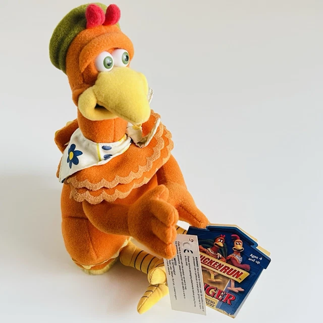 VINTAGE CHICKEN RUN Ginger Plush Soft Toy Aardman DreamWorks Movie Film ...