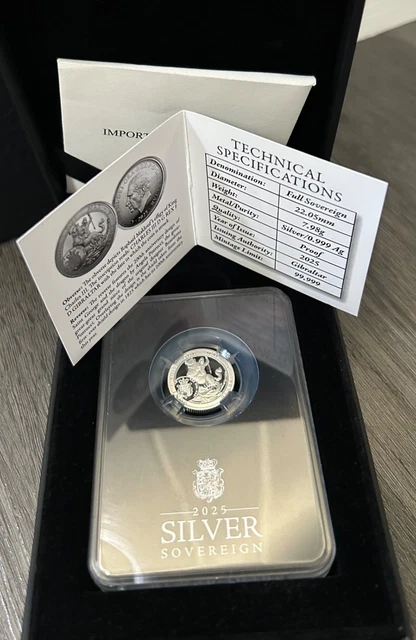 SILVER SOVEREIGN COIN 2025 London Mint Proof Classics Remastered ...