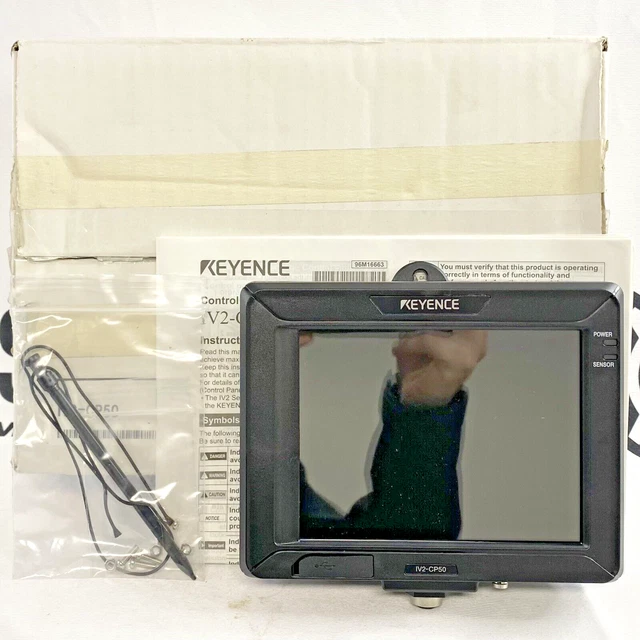 KEYENCE IV2-CP50 VISION Sensor Control Panel HMI Touch Screen 24V 0,3A ...