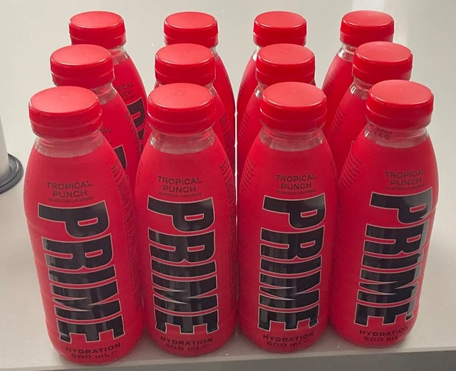 PRIME HYDRATION DRINK 12 pack Tropical Punch Logan Paul and KSI energy ...