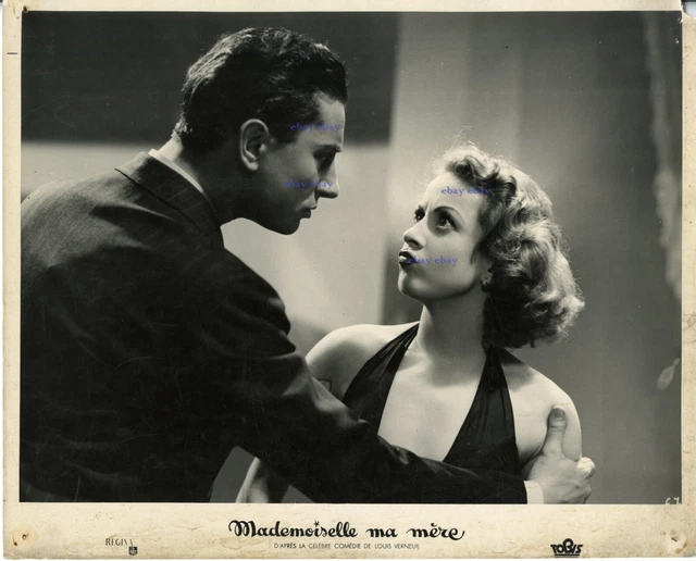 *PIERRE BRASSEUR DANIELLE Darrieux Mademoiselle ma mère photo cartoline ...