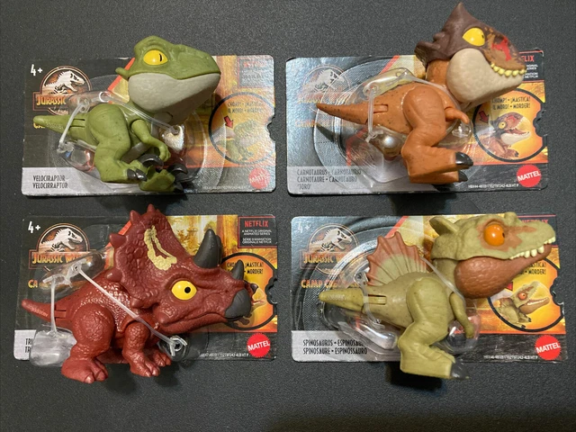 Jurassic World Camp Cretaceous Snap Squad Triceratops Spinosaurus