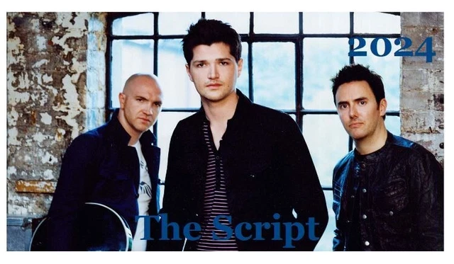 THE SCRIPT 2024 Landscape Desktop Calendar £8.99 - PicClick UK