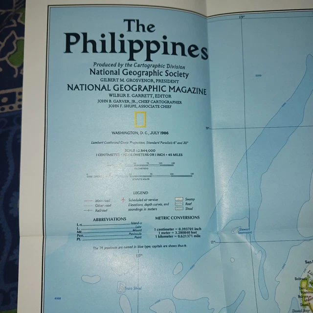 THE HISTORY OF THE PHILIPPINES MAP July 1986 National Geographic £6.94 - PicClick UK