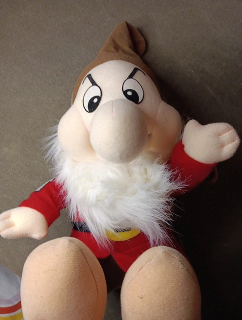 GRUMPY DWARF PLUSH Soft Toy Disney Character Snow White & The 7 Dwarves ...