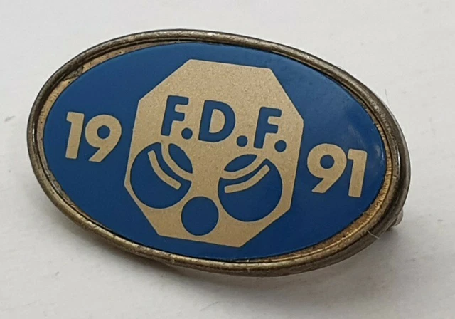 VINTAGE FDF FRANCIS Drake Fellowship 1991 Bowls club pin badge ...