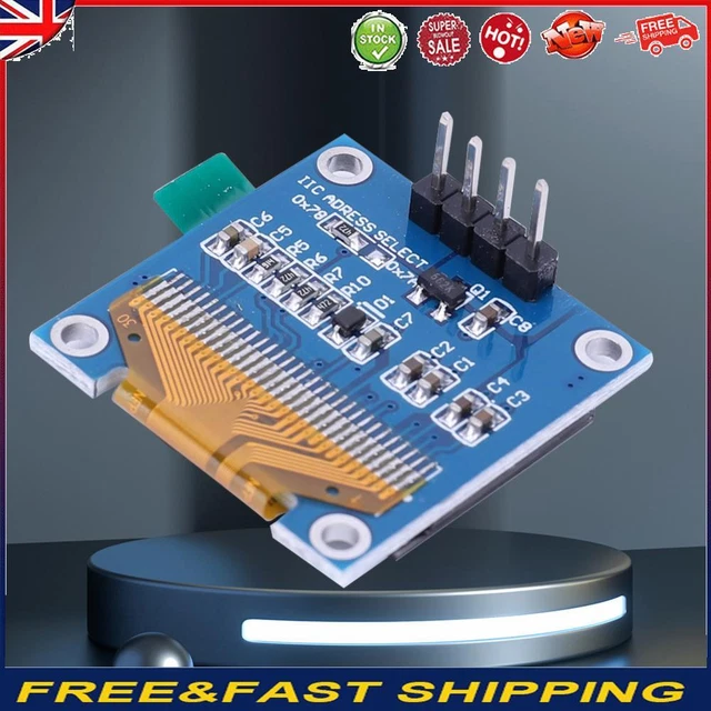 SSD1306 OLED MODULE 3.3-5V 128x64 Pixel I2C IIC for R3/Raspberry Pi ...