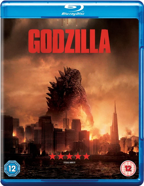 GODZILLA (BLU-RAY) BRYAN Cranston David Strathairn Elizabeth Olsen Ken ...