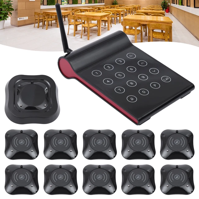 RESTAURANT PAGER SYSTEM Keypad Calling Queuing Buzzer Food Truck Cafe ...