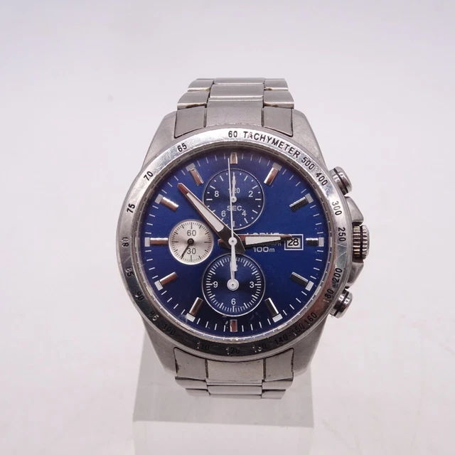 SEIKO LORUS MIDNIGHT Blue 100m Diver Chronograph Watch YM92-X219 £26.00 ...