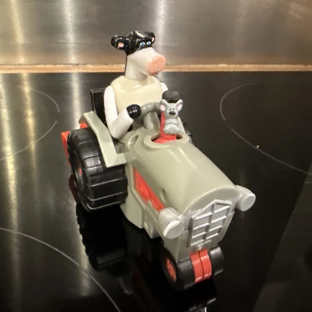 BACK AT THE Barnyard movie figure toy Otis Pip Pushalong Tractor cow ...