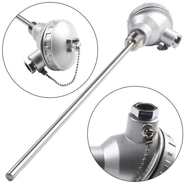 RTD-PT100 TEMPERATURE SENSOR Probe 1/2-NPT Thread Thermocouple Terminal Head £23.18 - PicClick UK