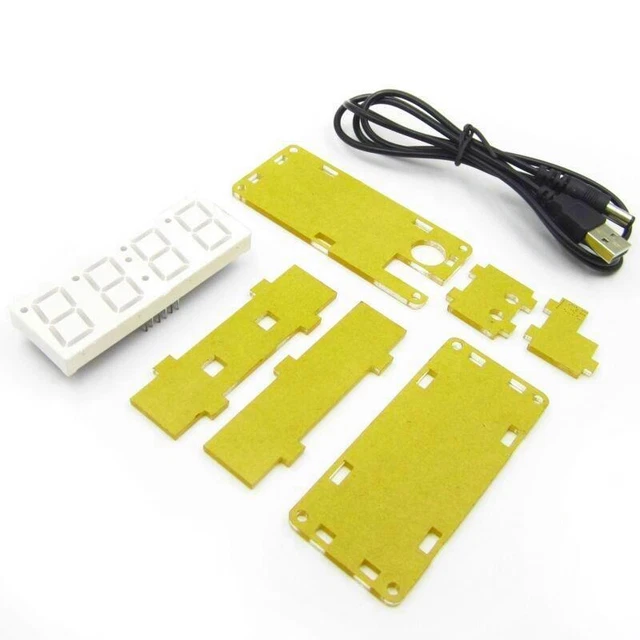 LED CLOCK MODULE for DIY Time Temperature Display Blue Light Display ...