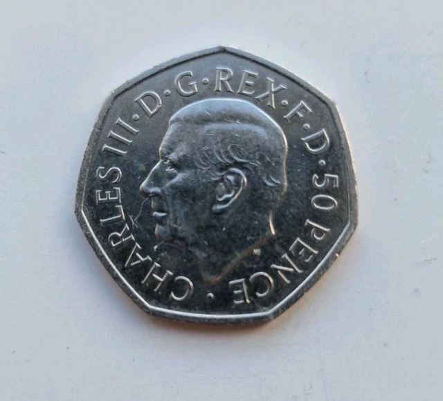 RARE 50P COIN OF KING CHARLES NEW CORONATION COIN Great Condition £5.92 ...