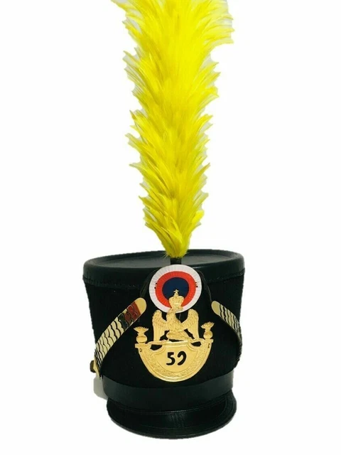 DGH® NEPOLEONIC FRENCH Shako Helmet Yellow Plume EME 59 no. 1806 Modell ...