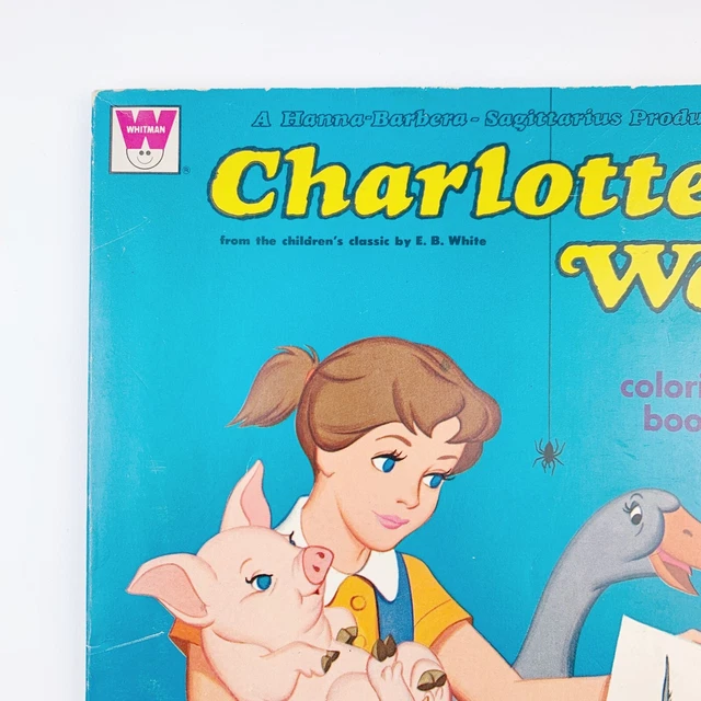 CHARLOTTE'S WEB CHILDREN'S Classic by E.B White Paperback Coloring Book ...