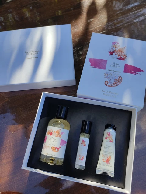 COFFRET PARFUM PLEIN Soleil Yves Rocher 100 ml spray + vapo de sac ...