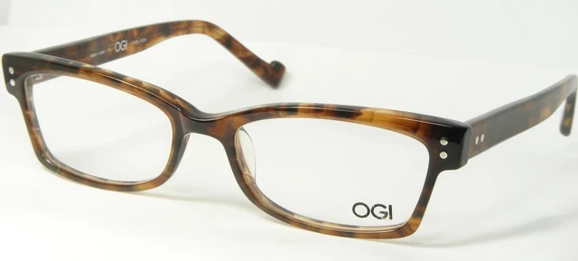 OGI EVOLUTION 3064 407 Ambre Marron Demi Lunettes 52-17-140mm Japon EUR ...