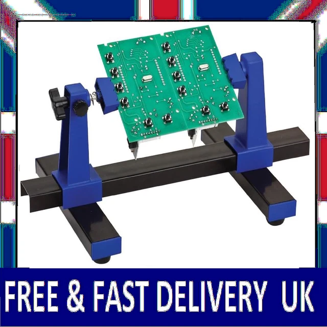 DURATOOL PCB HOLDER Soldering Clamp Adjustable 360Deg PC Circuit Board Holds Aid £15.49 ...