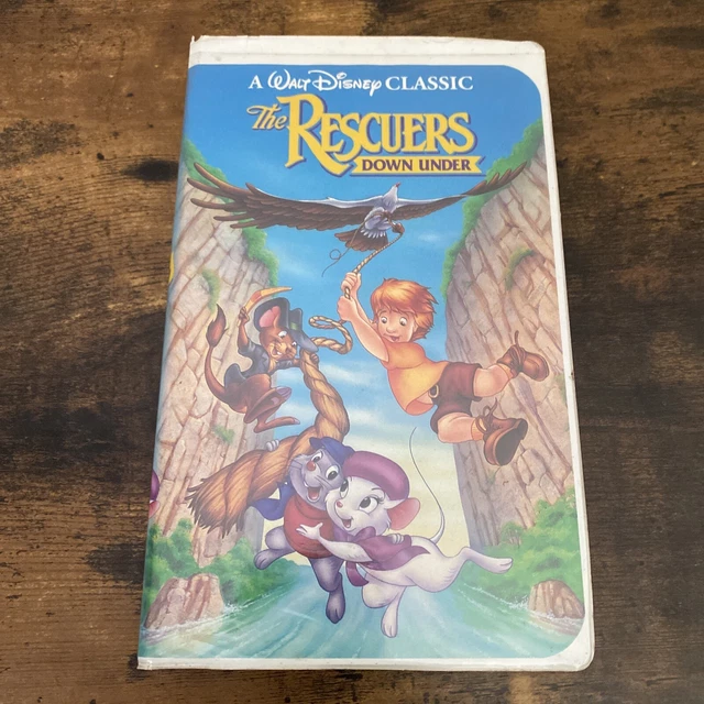 THE RESCUERS DOWN Under (VHS, 1991) Walt Disney Black Diamond Classic £ ...