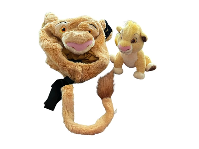DISNEY STORE LION King Simba Hat & tail fancy dress set plus Plush kids ...