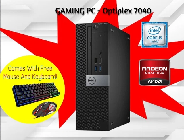 DELL OPTIPLEX 7040 (WINDOWS 11 500GB STORAGE i5,) RADEON GAMING CARD ...