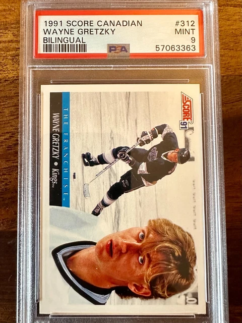 1991-92 WAYNE GRETZKY Score Canadian Bilingual #312 PSA 9 MINT $13.48 ...