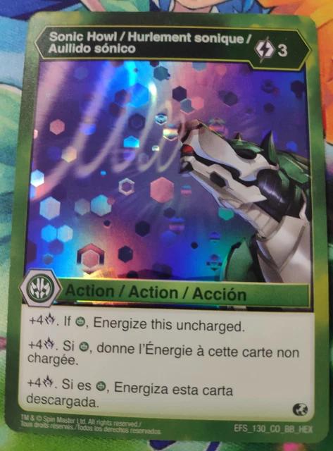 BAKUGAN EFS_130_CO_BB_HEX SONIC Howl Battle Brawlers Planet NM $6.00 ...