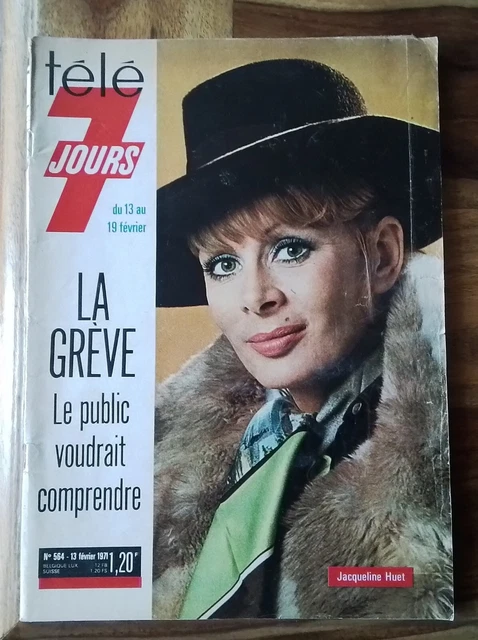 MAGAZINE TÉLÉ 7 jours N°564 Jacqueline Huet 1971 bel état EUR 8,00 ...