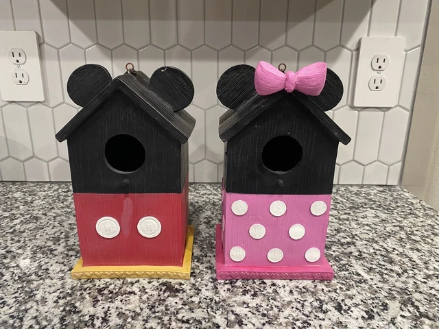 DISNEY MINNIE MOUSE And Mickey Mouse Bird Feeders / Both Bird Feeders ...