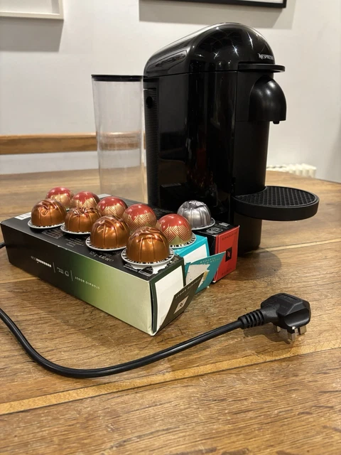 NESPRESSO VERTUO PLUS Automatic Pod coffee machine, by Magimix in Black ...