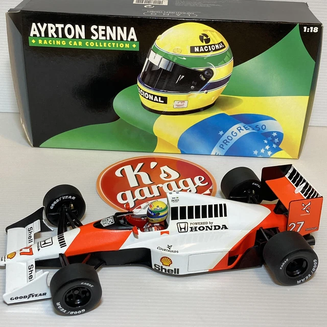 MINICHAMPS 1/18 MCLAREN MP4/5B 1990 Ayrton Senna #27 World Champion ...