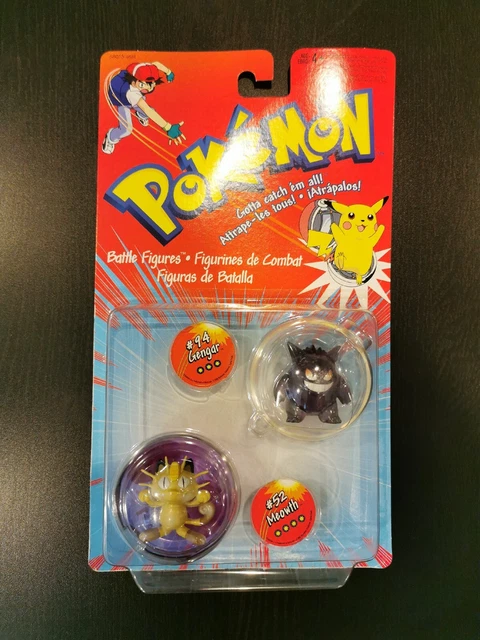 RARE! NEW! POKEMON Battle Figures Hasbro Tomy Gengar Meowth $149.99 ...