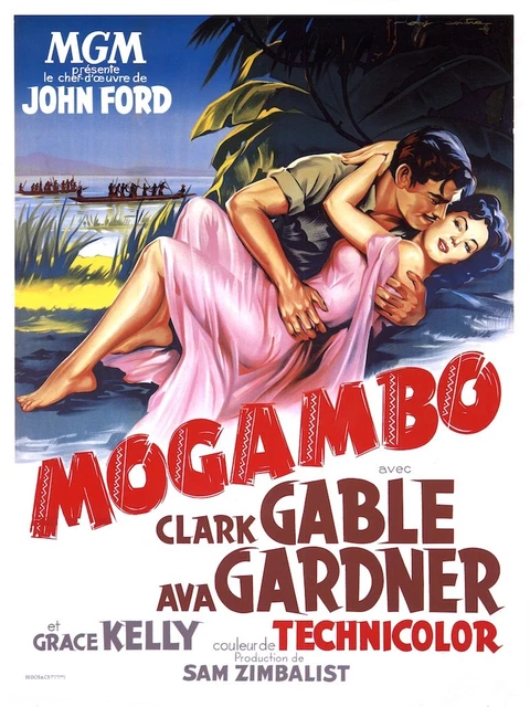 MOGAMBO A.GARDNER, C.GABLE, repro affiche cinéma (40x60 cm) HQ EUR 19 ...