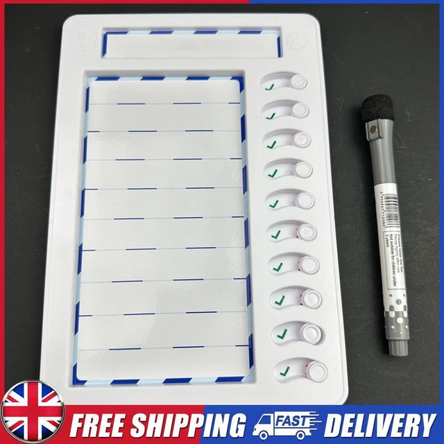 CHORE CHART BOARD Portable Memo Checklist Board Daily Memo Board for ...