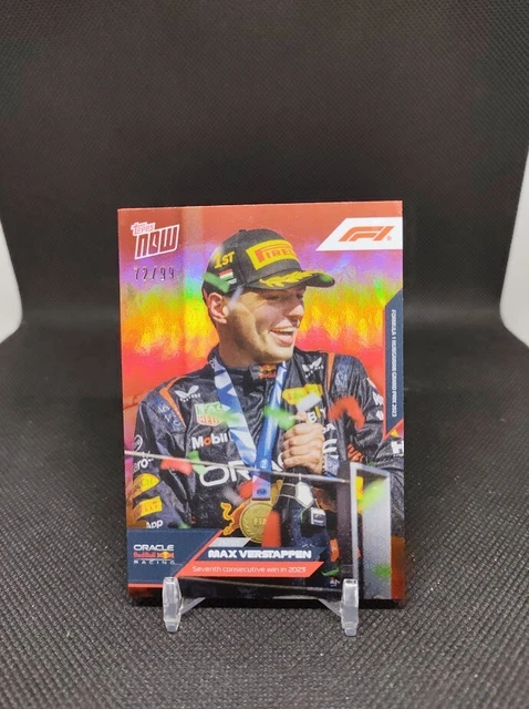 MAX VERSTAPPEN - 2023 TOPPS NOW Formula 1 F1 RAINBOW FOIL Red Parallel ...