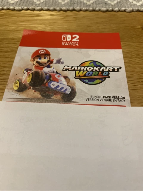 NINTENDO SWITCH 2 Mario Kart World Digital Full Game Code, UK/Pal ...