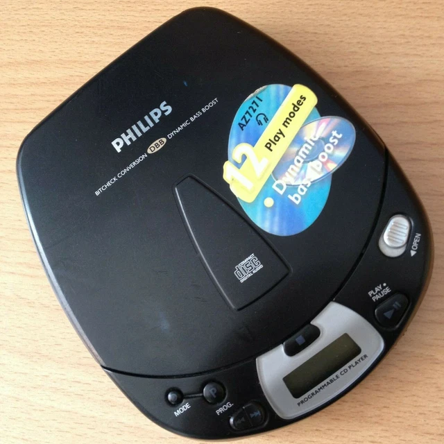 PHILIPS PORTABLE CD Player AZ7271/14 Bitcheck Conversion DBB Discman ...