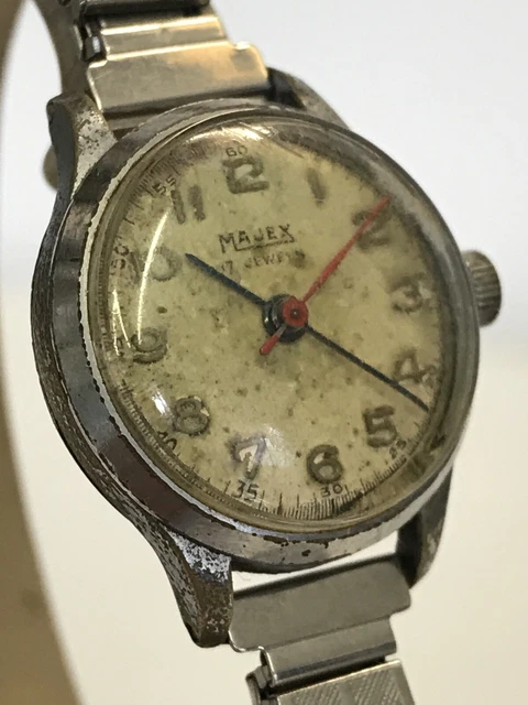 MAJEX 17 JEWELS Vintage Ladies Mechanical Watch - Running - For ...