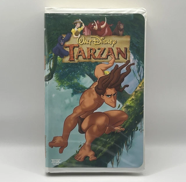 TARZAN VHS 1999 Disney Video Tape Family Animation Movie Clamshell ...