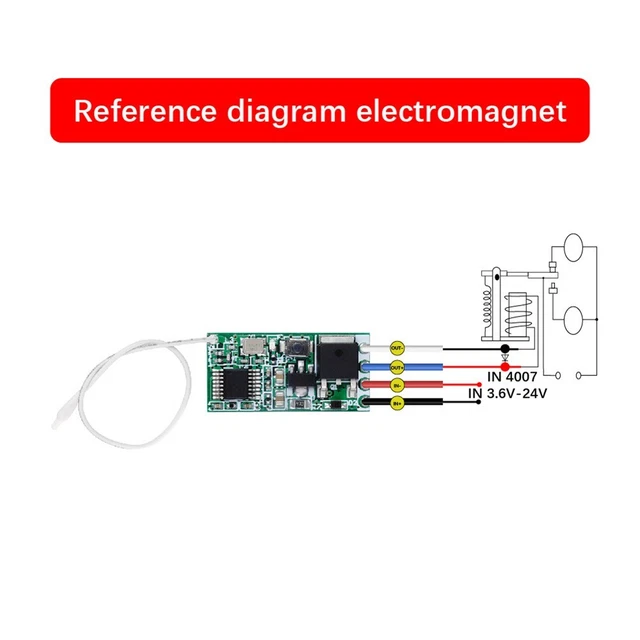 MODULO RICEVITORE INTERRUTTORE luce RF 1 CH modulo ricevitore relè 433 ...
