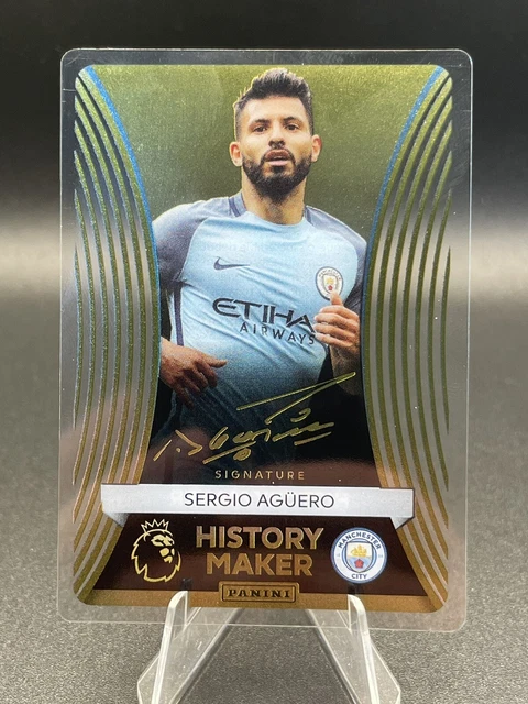 PANINI ADRENALYN XL 2025: AGUERO. History Maker Signature card ...