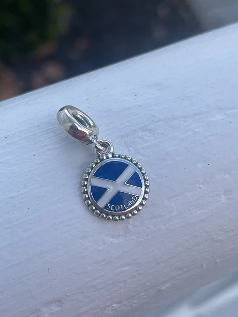 RARE PANDORA COUNTRY Of Scotland 🏴󠁧󠁢󠁳󠁣󠁴󠁿 EXCLUSIVE Dangle Flag CHARM ...