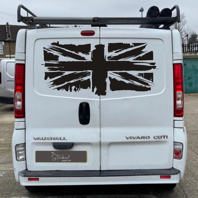 1X UNION JACK Car/Van Decal Compatible with Vauxhall Vivaro Vinyl ...