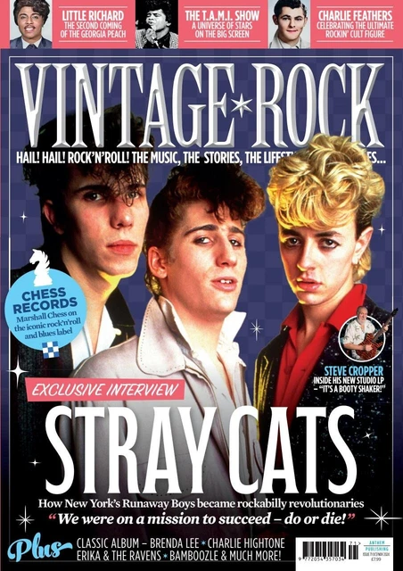 VINTAGE ROCK MAGAZINE October/November 2024 (Stray Cats, Little Richard ...